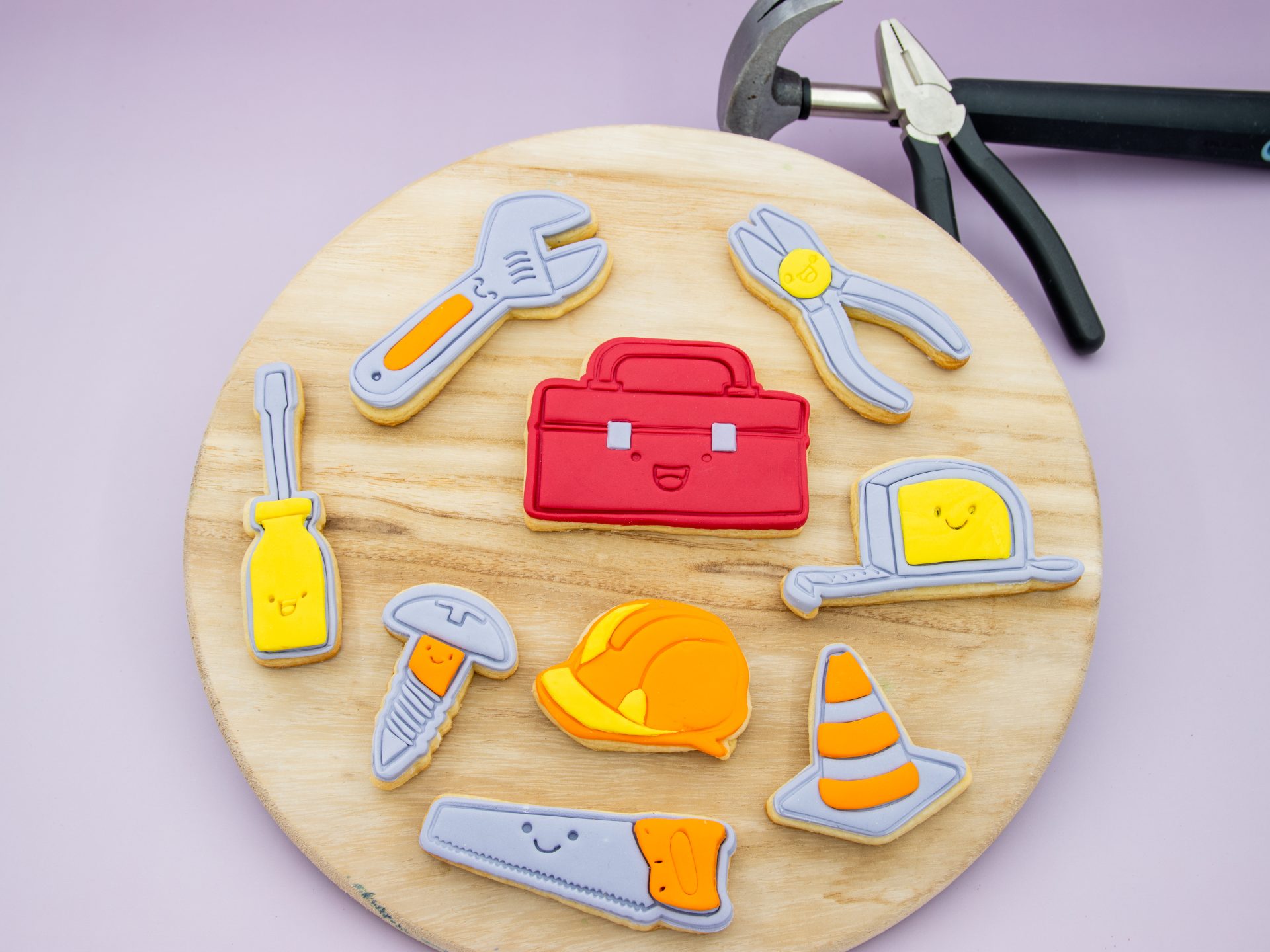 Buy Little Tradie Tools Cookies | Birthday & Themed Cookie Gift Box
